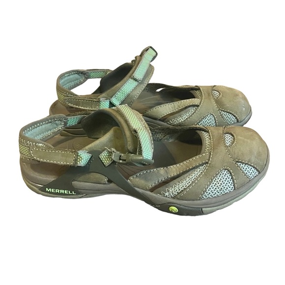 Merrell | Shoes | Merrell Azura Wrap Walking Shoes Mary Jane Sandals ...